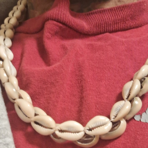 Shell Necklace for Women, African Cowrie Shell Necklace, Sea Shell ...