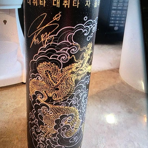 Kitsune Spun Silk Fan Black Nine Tailed Fox Kami Inari Guardian Double ...