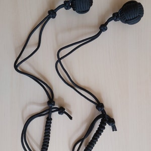 Paracord Monkey Fist Hand Braided Monkey Fist Keychain, Braided ...