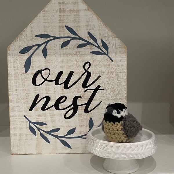 Black-capped Chickadee Bird Toy Plush Tiny Birb Amigurumi - Etsy