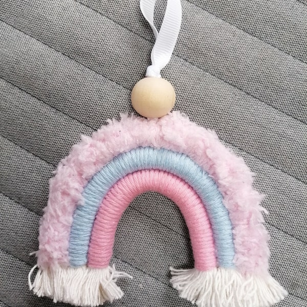 Zebra Macrame Wall Hanging / Zebra Nursery Decor / Animal Rainbow ...