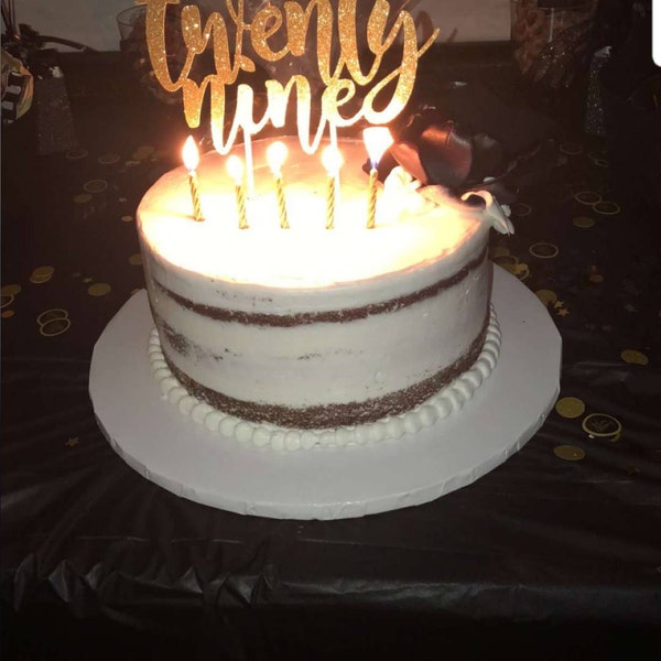 Twenty Seven Cake Topper, Twenty Eight Cake Topper, Twenty Nine Cake ...