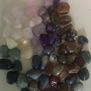 Assorted Mixed Tumbled Stones MEDIUM 1 Lb Wholesale Bulk Lot - Etsy