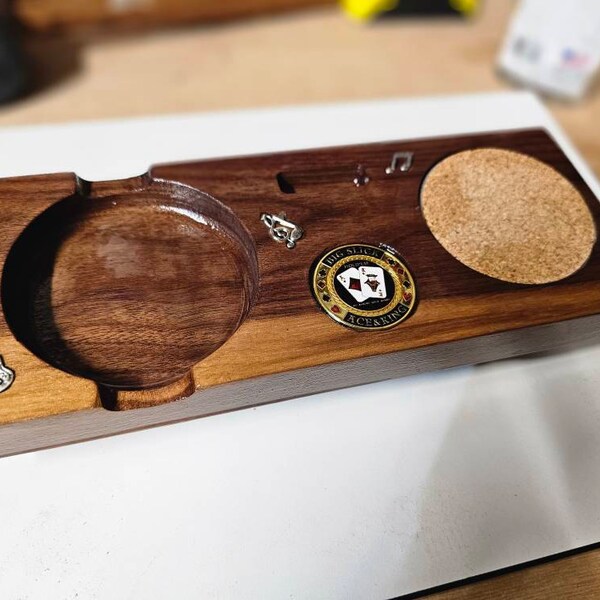 Triple Horseshoe Spinner Card Guard Poker Hand Protector Metal New ...