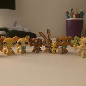 Littlest Pet Shop Clothes LPS Accessories 6 Custom Collars PETS NOT ...