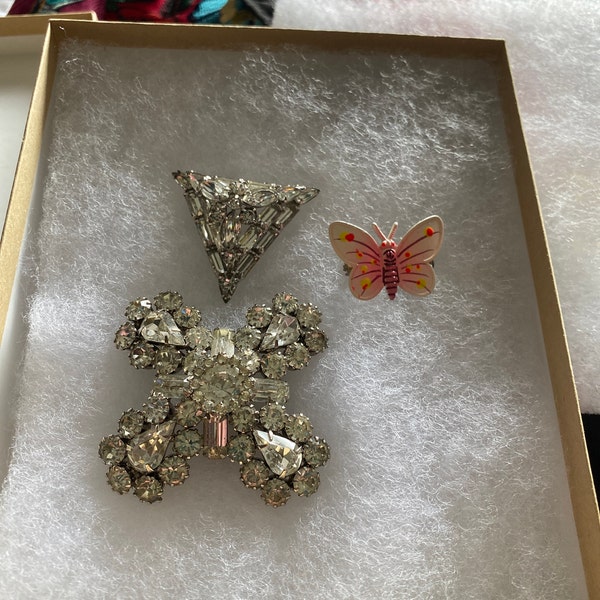 Jean Dousett Sterling Silver Large Canary Yellow CZ, Pear Shape Clear ...