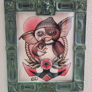 Old School Flapper Tattoo Flash - Etsy