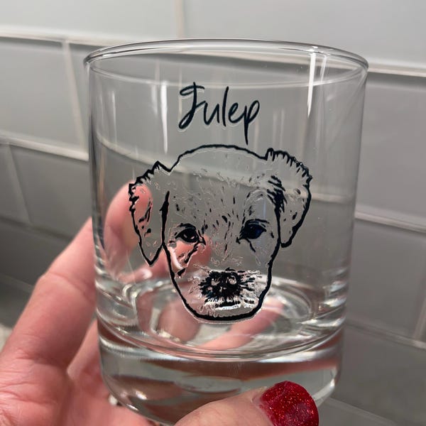 Personalized Beer Cup, Custom Dog Face Beer Mug, 16oz Glassware ...