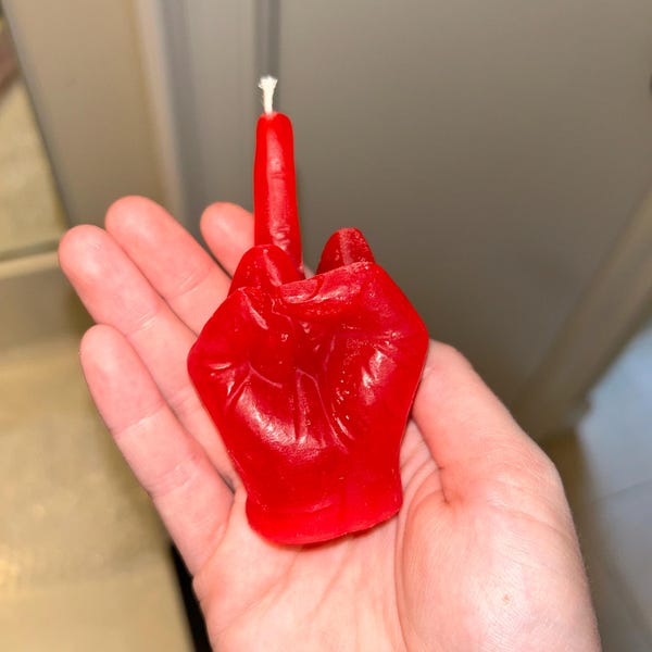Handmade Middle Finger Candle. 4 Quantity. - Etsy