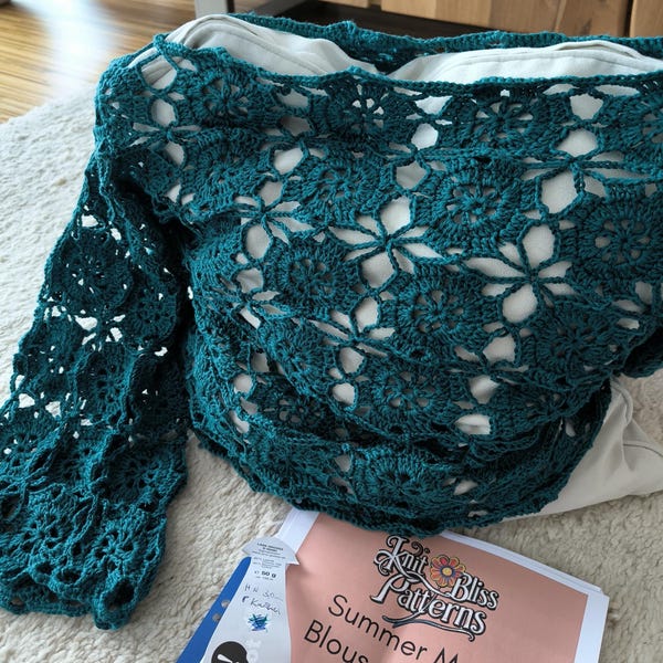 Boho Lace Top Digital PDF XS-XL Pattern Coastal 2026 Summer Festival ...