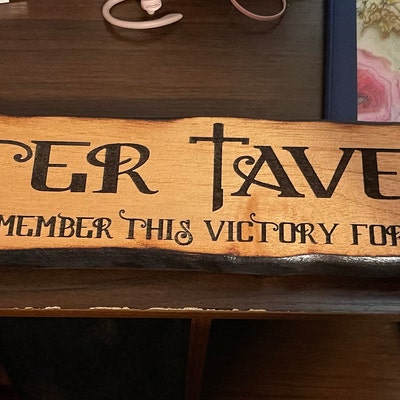 Dungeons and Dragons Wall Sign Personalized Dnd Tavern Sign Roll for ...