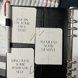 Luxe Cardstock Minimalist Planner Dashboard, Custom Planner Inserts ...