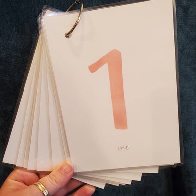 Numbers Flash Cards, Preschool Counting Flash Cards, Count and Clip ...