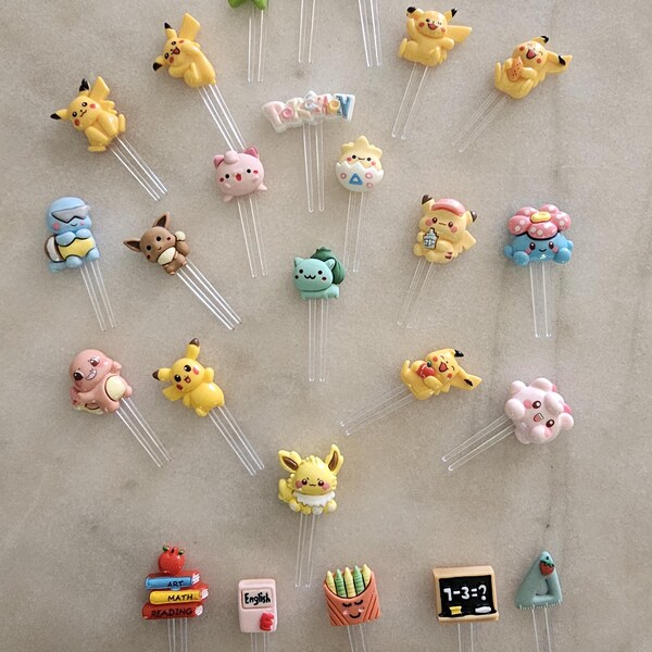 Cute Lunch Bite Picks, Food Picks, Bento Picks, Bento Lunch, Mini Forks ...