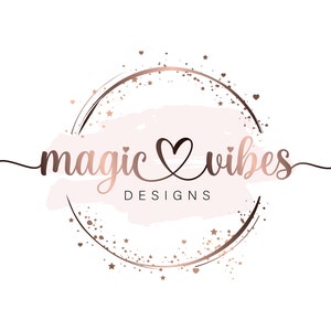 Watercolor Hexagon Logo Design Branding Kit Gold Frame Business Website ...