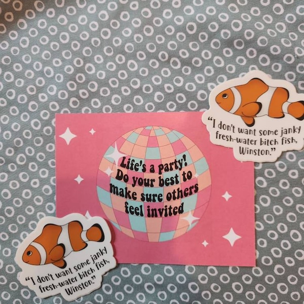 MAGNET Winnie the Bish Aka Aka Aka Brown Lightning New Girl Quote ...