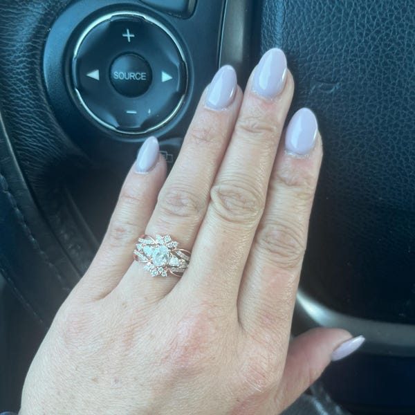 Celtic Knot Norse Viking Diamond Ring Enhancer Women Unique Curved ...