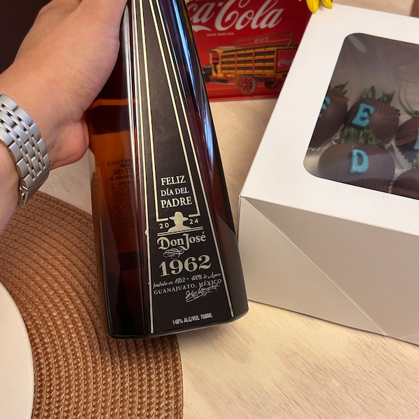 Custom Don Julio 1942 Tequila Label: Birthday Gift, Gold Metallic ...
