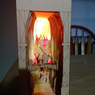 Wizard Duel Book Nook DIY Kit - Etsy