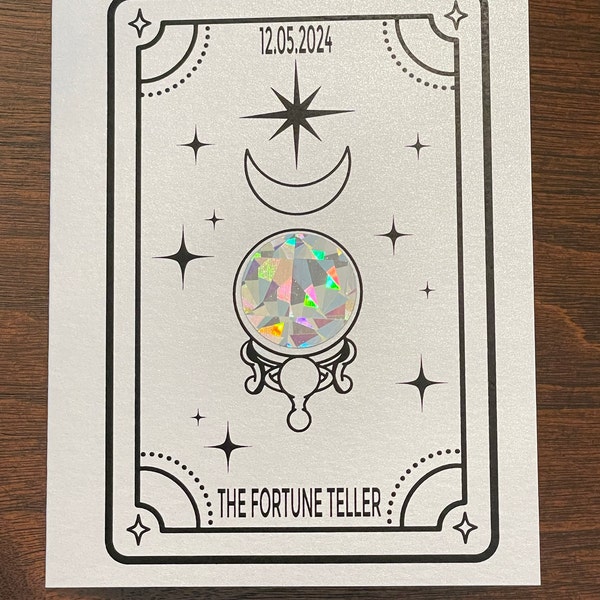 Tarot Bridesmaid Proposal Cards Scratch off Crystal Ball Spooky Til ...