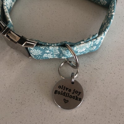 Personalised Dog Tag help Me Find My Humans Handmade Stainless Collar ...
