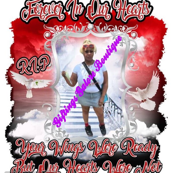 Center T-shirt PNG Design, Memorial, RIP Design, Funeral Background PNG ...