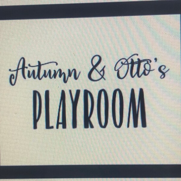 DIGITAL FILE, Personalized Playroom Printable, Playroom Sign, Playroom ...