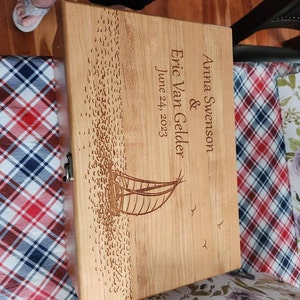 Personalized Tree Memory Box 12x8x4 Custom Hand Made Wood - Etsy