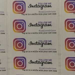 Instagram Personalized Stickers Insta Stickers Personalized Shipping ...