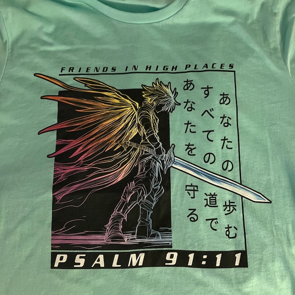90s Anime T-shirt Christian Isaiah 9:6 Anime-style Religious Anime T ...