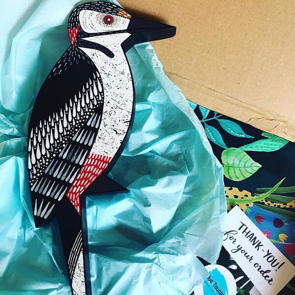 Woodpecker Door Topper - Bird Home Decor - Bird Watcher Gift - Door ...