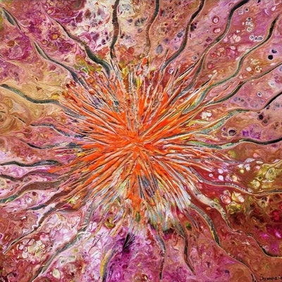 Original Painting on Paper, Original Unique Acrylic Painting, Handmade ...