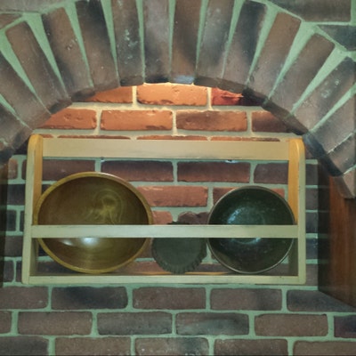 Bowl Shelf, Bowl Rack, Hanging Shelf, Hanging Rack, Wood Bowl, Wood ...