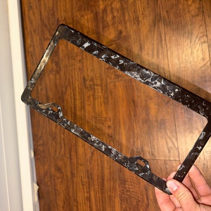 Real 100% Red Carbon Fiber Motorcycle License Plate Frame With Free ...