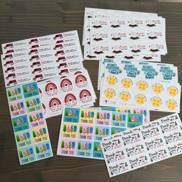 Recycled Packaging Stickers, Reused Materials Stickers, Eco Friendly ...