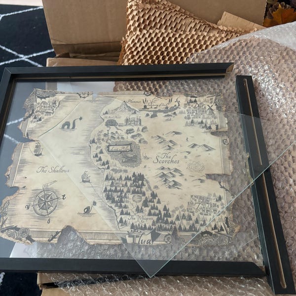 Powerless / Reckless Map of Ilya - Coffee Stained - 8x10in - Etsy