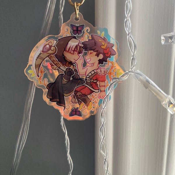 Thanzag Zagthan Zagreus Thanatos Keychain Charm Hades Game - Etsy