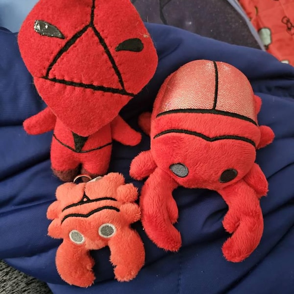 Shiny Shell Stag Beetle Plush – Handmade Minky Bug Plushie, Colorful ...