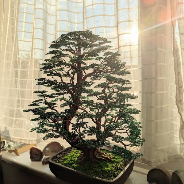 Father Day Gift Daughter, Copper Wire Bonsai Tree, Wire Tree Sculpture ...