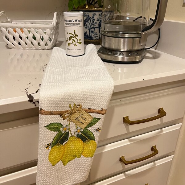 Under the Sea Turtle White Decorative Waffle Kitchen Bath Tea Towel - Etsy