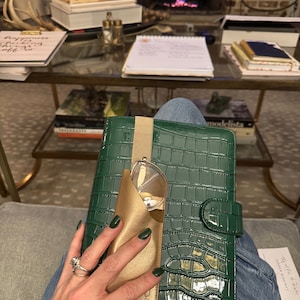 Tan Brown Leather A5 Planner Cover Pebbled PU Leather Planner ...