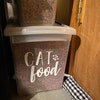 Dog or Cat Food Container Decal | Label Only - Etsy