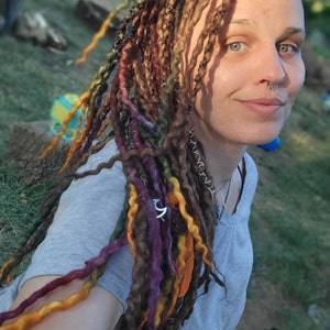 Dark Sprite Half Set of Wool Dreadlocks - Etsy