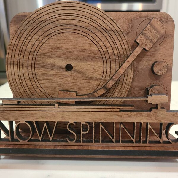 Now Spinning Vinyl Record Holder for Musicians, Dads, Music Lovers, Djs ...