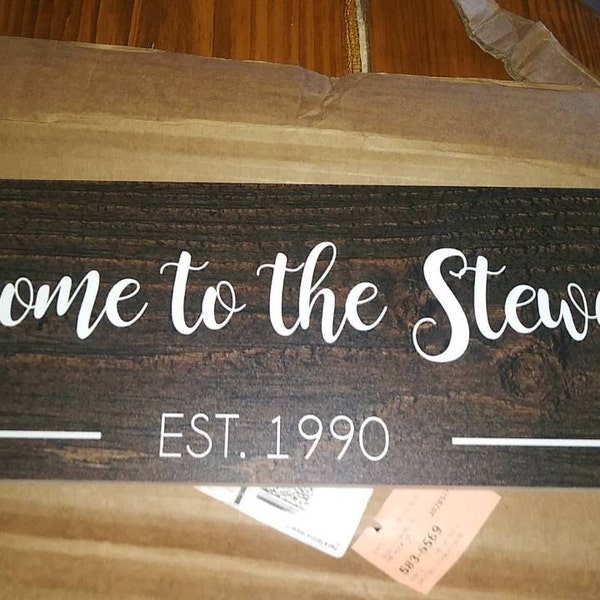 Personalized Welcome Sign, Custom Welcome Sign, Entryway Signs, Wood ...