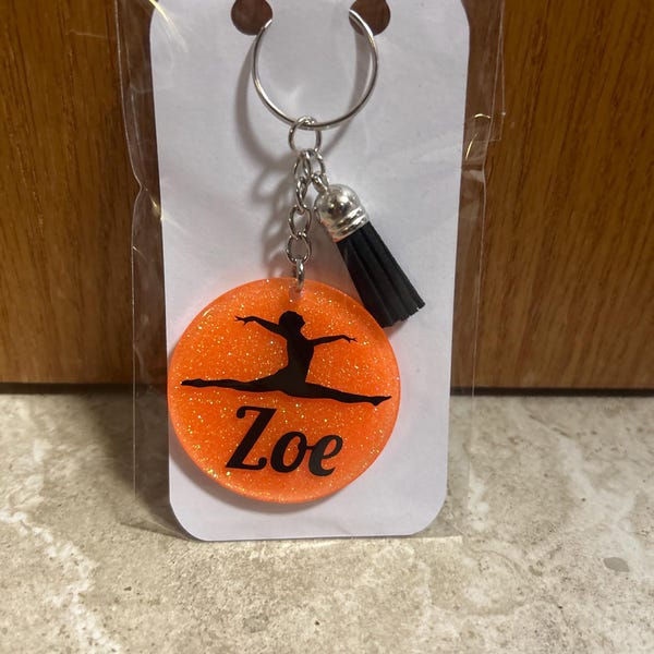 Personalized Gymnastics Keychain | Custom Gymnast Name Bulk Gift ...