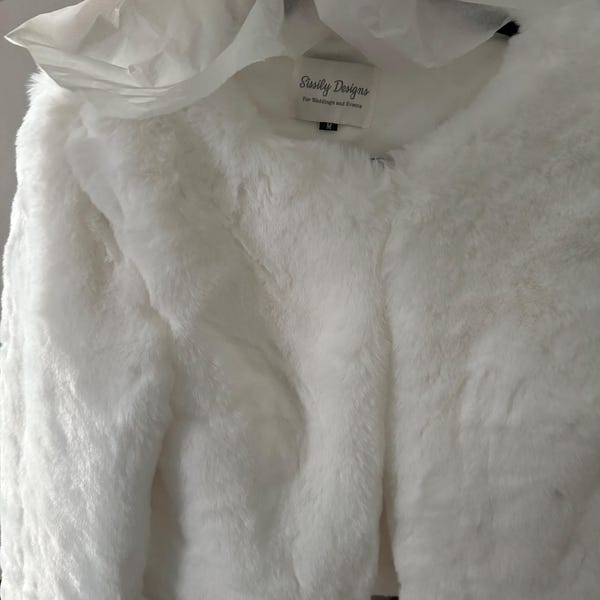 Light Ivory Flower Girl Faux Fur Wrap, Shawl kid Wht01 - Etsy