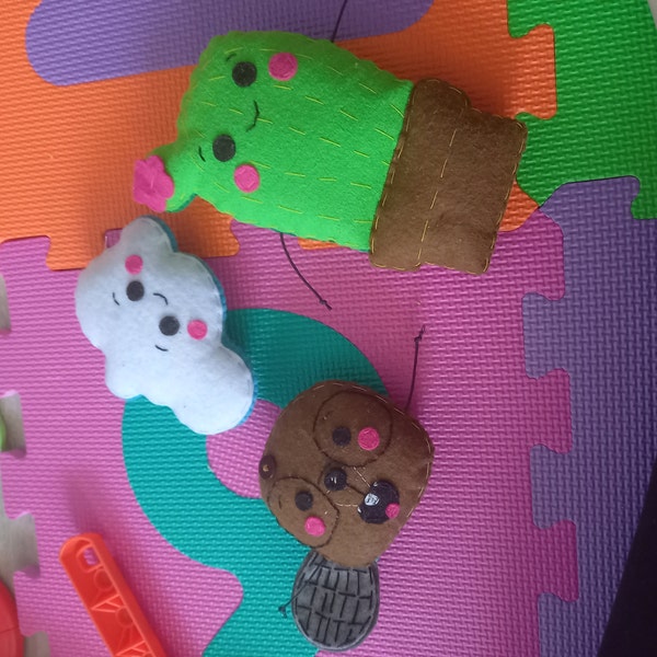 Pocoyo Characters Fred Octopus, Valentina, Alien, Felt Snore. Children ...