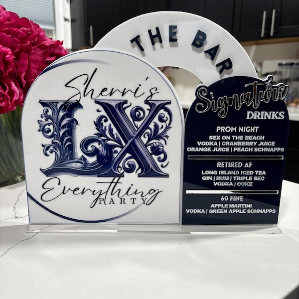 Modern Style Menu Laser File , SVG File, Glowforge File, Digital ...