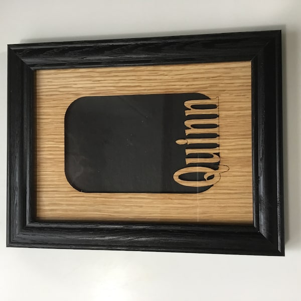 Personalized Name Picture Frame - 5x7 Frame Holds 4x6 Photo - Name ...